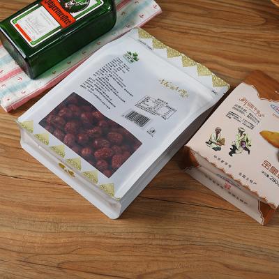 Cina 50g fondo piatto saldabile a caldo delle borse di imballaggio di plastica dell'alimento delle borse 100g 200g con la finestra in vendita