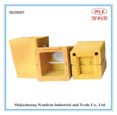 China Single Usage Thermal analysis Cups/Square Cups for Foundry Industry for sale