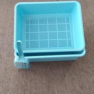 China Pet Products Pet Cleaning Closed Cat Toilet box Cat Litter Trays Cat Litter Box for sale