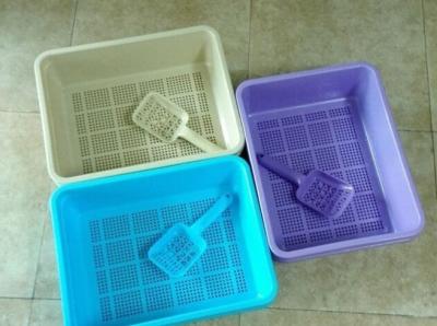 China plastic cat litter tray for sale
