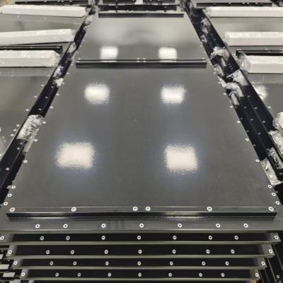 China Custom High-Efficiency Liquid Cold Plate Aluminum Continuous Brazed Water Cooling Plate for EV Battery & Data Center for sale