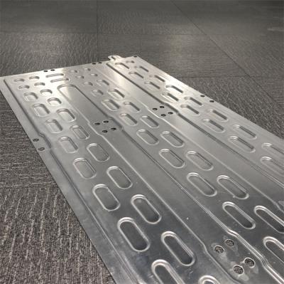 China 3003 Alloy EV Aluminum Liquid Cooling Cold Plate Silver for sale