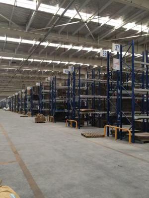 China Easy Installation Double Deep Pallet Racking System in many colors for sale