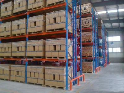 China Corrosiebescherming Dubbel diep palletreken systeem voor zware opslagoplossingen for sale