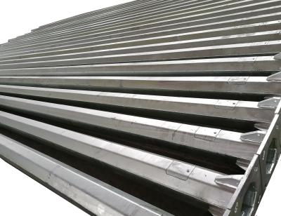 China 12m Solar Steel Lighting Pole Q255 Galvanized Steel Pole For Street Light for sale