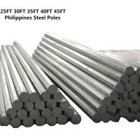 Quality 30FT 500KGF Metal Utility Pole Q355 Philippines Nea Standard Galvanized Steel for sale