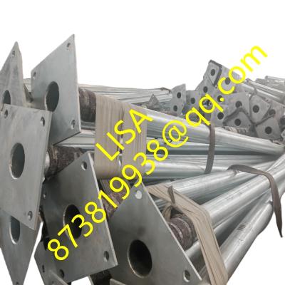 China Hongxin Q235 Metalen Lichtmast Ronde, Conische, Thermisch Verzinkte Straatverlichtingspaal Te koop