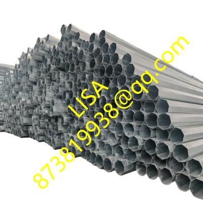 中国 宏信 13.8kV 25FT 30FT 35FT 40FT 45FT 50FT 亜鉛メッキ八角形配電用鋼管 販売のため