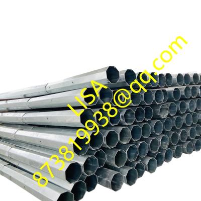 중국 홍킨 45FT 핫 디프 밸런াইজ 오크타고널 1200KGF 2 세그먼트 유통 강철 기둥 판매용