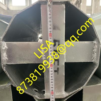 Cina Filippine 69KV 55FT Pali in acciaio per trasmissione dodecagonali zincati a caldo in vendita