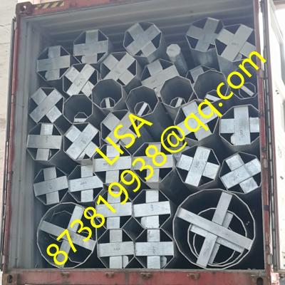 Cina Palo in acciaio per trasmissione 69KV Classe 3, dodecagonale interrato, 45FT 60FT 65FT 110FT in vendita