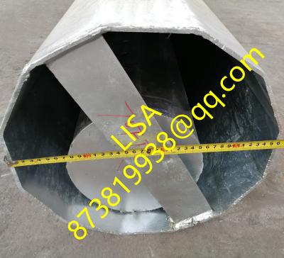 Cina Hongxin 70FT 450MPa Dodecagonale Hot Dip Galvanizzato Diretto Incorporato Tapered Polo di Acciaio in vendita