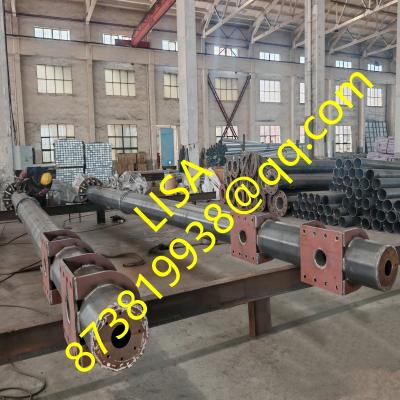 China Hongxin Traffic Sign Traffic Lights Steel Pole with Hot Dip Galvanized 355MPa Steel Arm Pole for sale