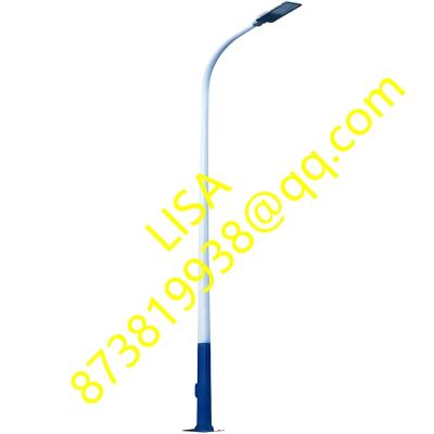 Cina 9M Single Arm Curved End Q235 Hot dip Galvanizzato 3mm Spessore di Acciaio in vendita