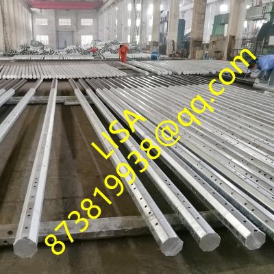 Китай Филиппины Nea Standard 25FT-45FT 15KV Восьмиугольные горяче-погруженные оцинкованные электрические распределительные стальные полюса продается