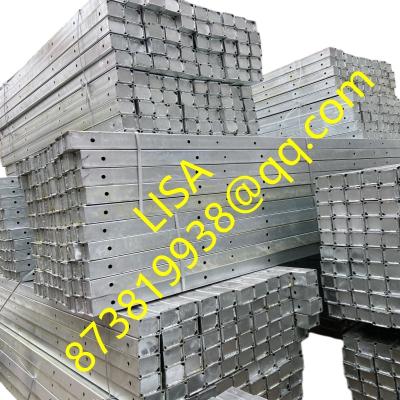 China 8FT 2.75mm Thick Hot-dip Galvanized Steel Crossarm with Rectangular Shape Q235B material for sale