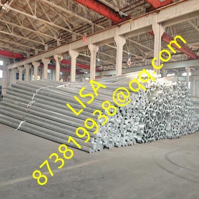 China 30FT/35FT Hot-dip Galvanized Electric Steel Pole with 500KGS Load for Power Distribution for sale