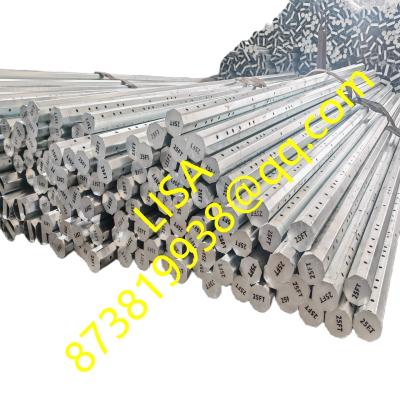 China 25FT Q355B 300KG Load Hot-dip Galvanized Octagonal Distribution Steel Pole for Power Lines for sale
