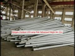 Dubbelarm ronde steenkolom 3,0 mm - 5,0 mm gegalvaniseerde stalen lampstaven