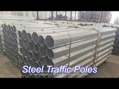 110KV Polygonal Pole Single Circuit Dodecagonal Transmission Steel Poles