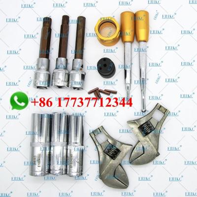 China ERIKC Diesel Common Rail Tool Fuel Injector Assembly Disassembly Dismounting 11 pcs Repair Kits for Dleph1 D-ENSO B-OSCH for sale