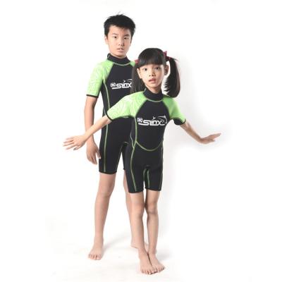 China Best kids children 2 3mm wetsuit back zipper boy and girl swim suit surfing suit for sale