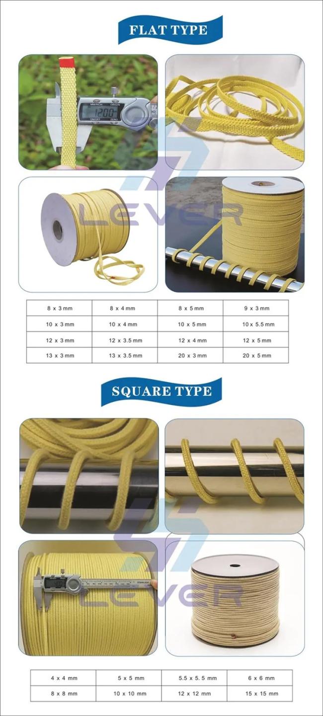 Σχοινί Aramid Kevlar που χρησιμοποιείται στο μετριάζοντας κύλινδρο 5,5 X 5.5mm φούρνων γυαλιού Tamglass