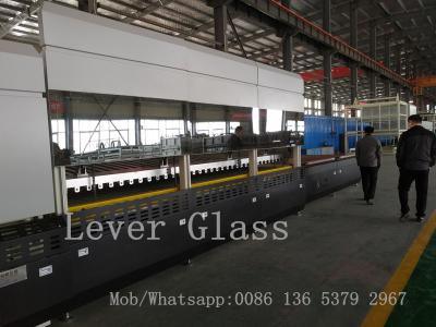 China Horizontaler Rollen-Herd-flaches verbiegendes Glas, das Ofen-mildernden Glasofen mildert zu verkaufen