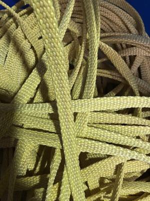 Cina corda della fibra di 6x6mm Aramid per Tamglass che tempera la corda del fuoco del Kevlar della fornace in vendita