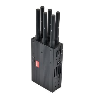 China Jammer,Cellphone jammer, 6 Antennas GSM CDMA DCS PCS 3G 4G LOJACK Cell Phone Signal Jammer for sale