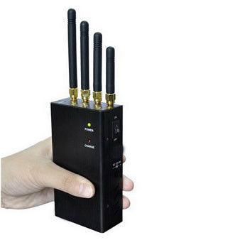 China Jammer,Cellphone jammer, portable cellphone jammer,4 Antenans 4W Portable GPS Cell Phone signal Jammer for sale