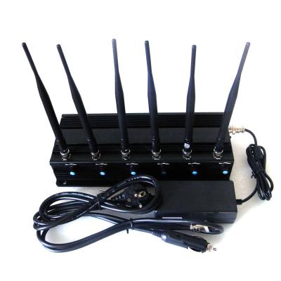 China Jammer,Cellphone jammer, Adjustable 6 Antennas 15W High Power Cellphone ,GPS,WiFi Jammer for sale