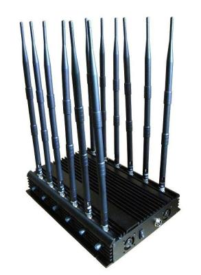 China Jammer,Cellphone jammer,12 Antenna All Bands Cell Phone GPS WIFI VHF UHF 4G RF433 Jammer for sale