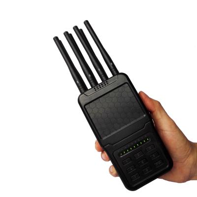 China High Power 8 Antennas  portable Cellphone 5.8 Ghz  Cellphone Jammer Signal Blocker for sale