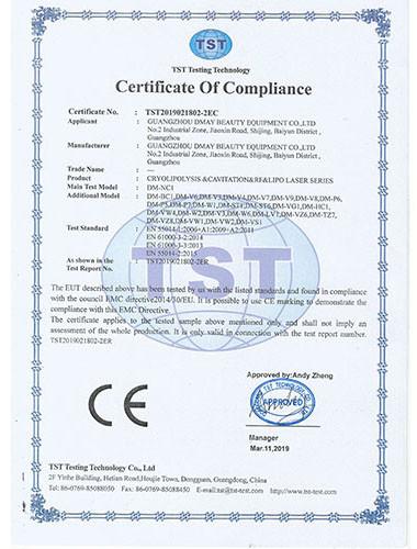 CE - Guangzhou DMay Beauty Equipment Co.,ltd