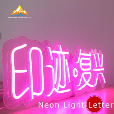 China Hot Sell Neon Light Letter Customized Advertising Sign Neon Lighting Letter Sign for sale