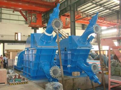 Cina Turbina di Pelton del doppio ugello idro, tipo ad irraggiamento libero idro turbina di impulso di potere in vendita