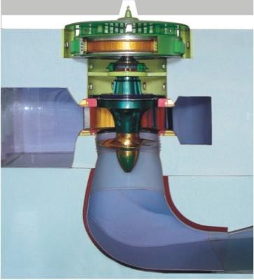 Cina Turbina di Kaplan di alta efficienza l'idro, medium dirige le centrali elettriche di idro della turbina di flusso assiale in vendita