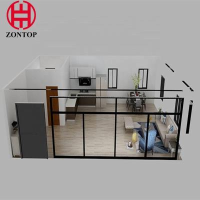 China Zontop  Luxury 40 Feet Stackable Design 20ft 40ft Modular Shipping  Storage Container  House Home for sale