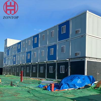 China Zontop China new design 3 bedroom prefabricated modular house homes Fast Build Light Steel prefab living container house for sale