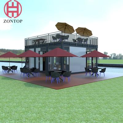 China Zontop Modern Living 40ft Luxury Low Price Factory Direct Supply China Cheap Movable Prefab House Container Home for sale