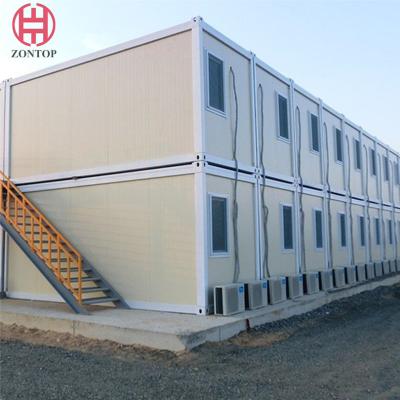 China Zontop Luxury Ready Smart Prefabricated House Office Booth 20ft Container Homes for sale