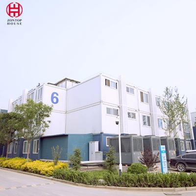 China Zontop  Luxury  Prefabricated Modular Cheap Depot  Stackable Container Houses 2 Story Prefab Home for sale