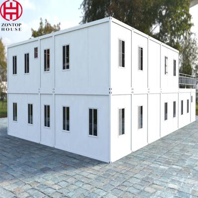 China Zontop  Luxury 40 Feet Stackable Flat Pack Fully Furnished Prefabricated   New  Container Office  Container House for sale