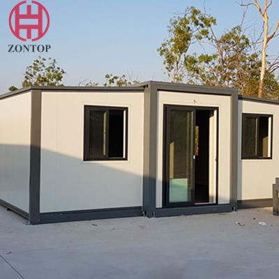 China Zontop morden detachable luxury storage 20ft 40ft prefabricated prefab expandable modular container house for sale