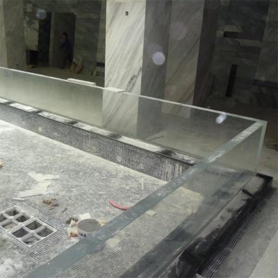 Cina Formazione sull'installazione di finestre acriliche per piscine sottomarine residenziali in vendita