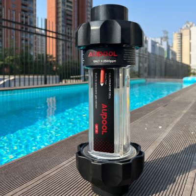 China AMPS Output 2.8 To 6.2 Custom Logo Salt Chlorinator For Acrylic Swimming Pools for sale