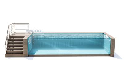 Cina Ineguagliabile Infinity Trasparente Finish Piscina per Alberghi Scuole Sanatori e palestre in vendita