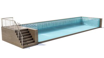 Cina Ineguagliabile Infinity Trasparente Finish Piscina per Alberghi Scuole Sanatori e palestre in vendita