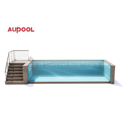 Cina Acqua chiara mente chiara prefabbricato 20ft 40ft container di trasporto piscina con taglio in vendita